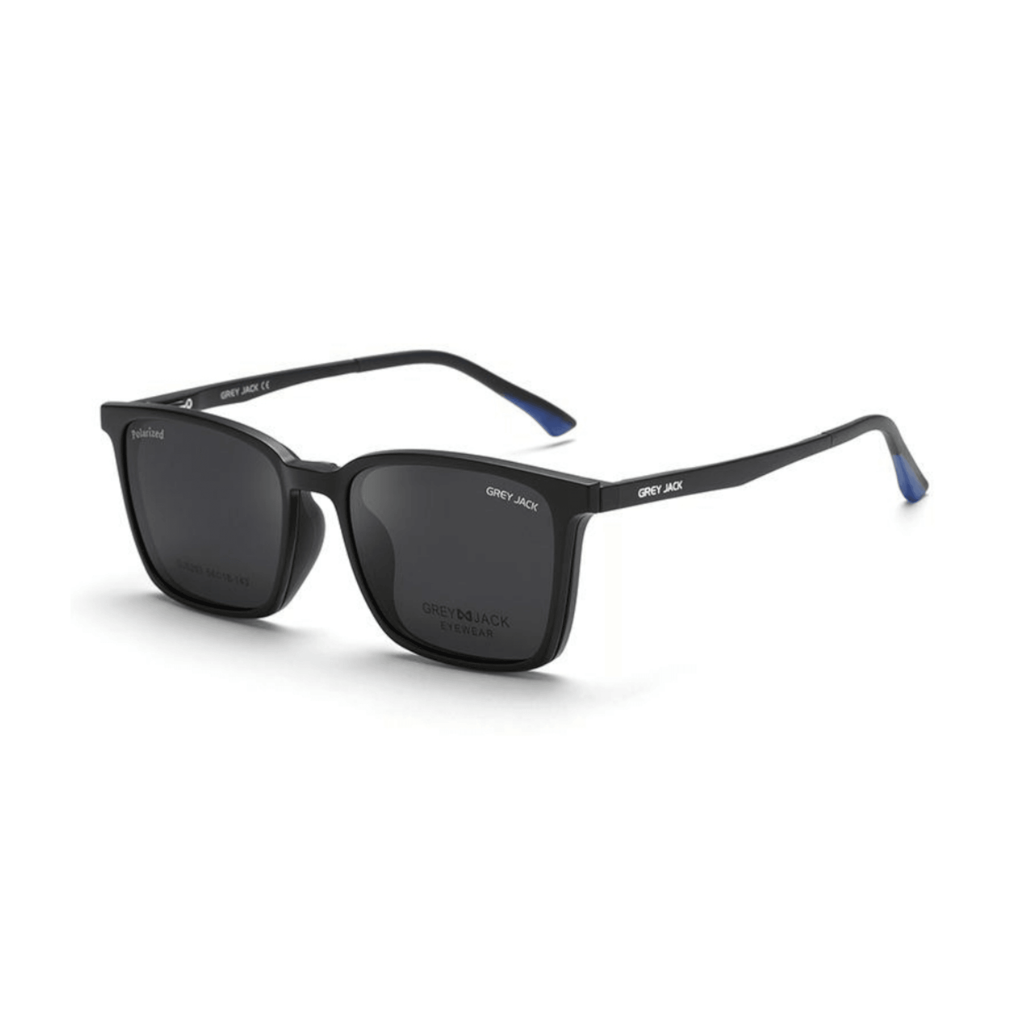 Grey Jack Clip On | Magnetic On Sunglasses Frame | GJ6203 | Matte Blac ...